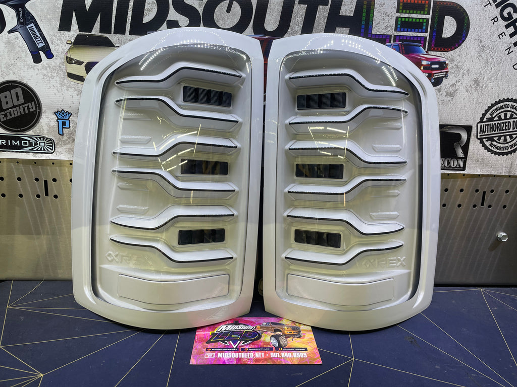 2014-2018 GMC Sierra Alpharex Tail lights color matched – MidsouthLED