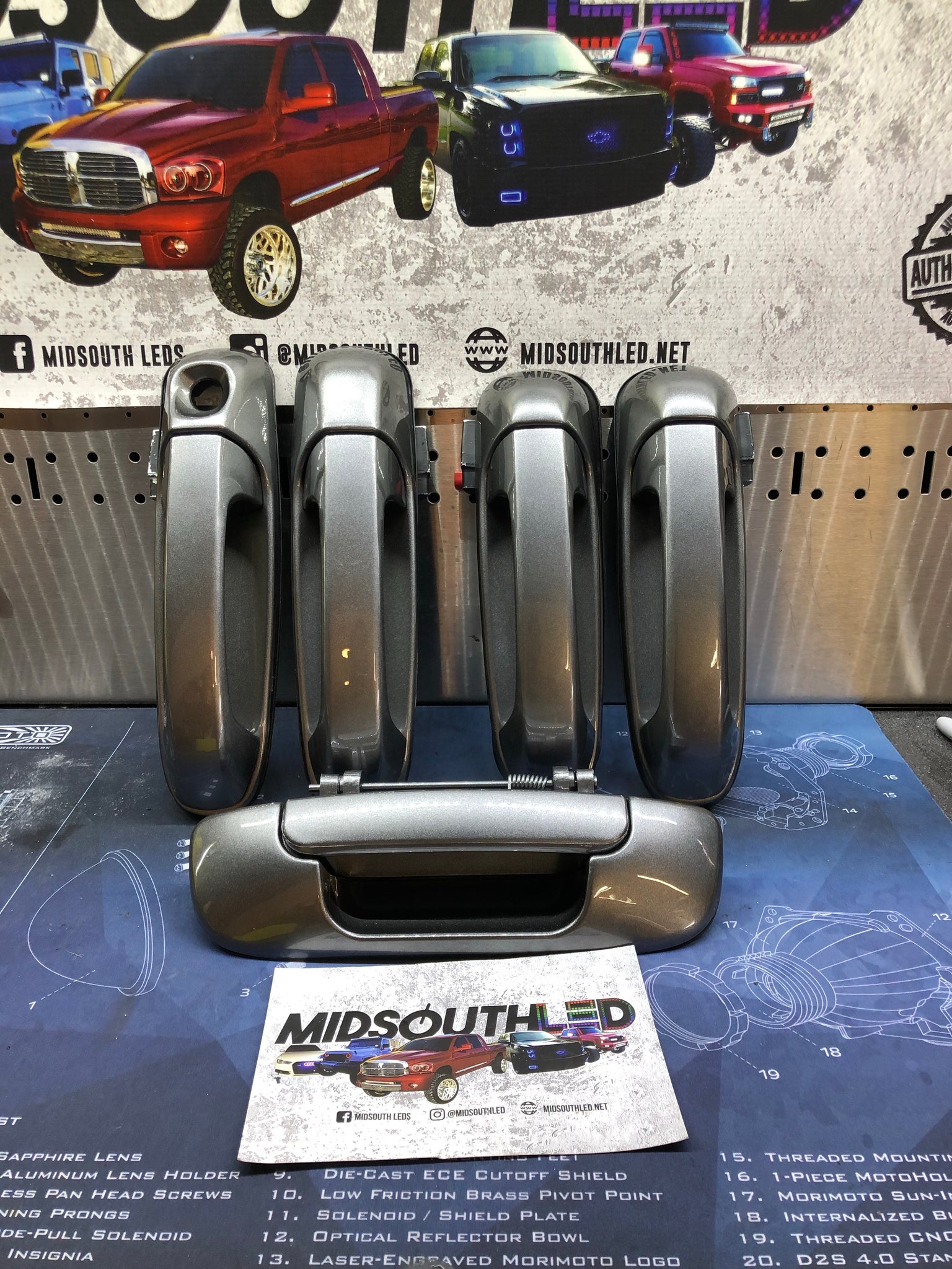 2003-2008 Dodge Ram Colormatched Door Handles – MidsouthLED